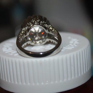 teri2037 | Jewelry | Nwt Large Round Clear Sapphire Ring | Poshmark